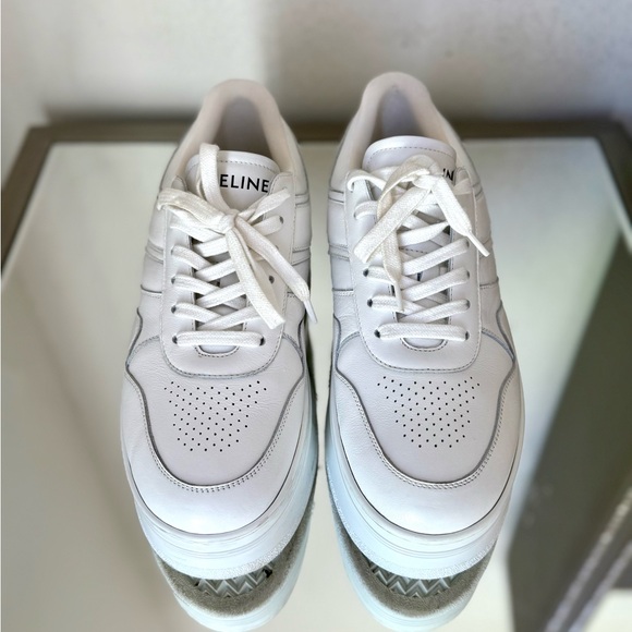 Celine | Shoes | Block Sneakers With Wedge Outsole In Calfskin Eu 39 ...